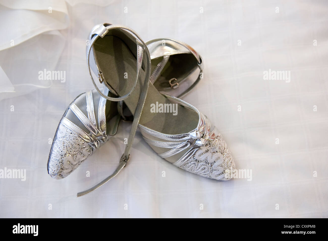 Silver shoes hi-res stock photography and images - Alamy