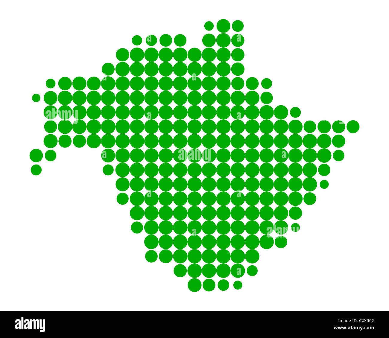 Map of New Brunswick Stock Photo - Alamy