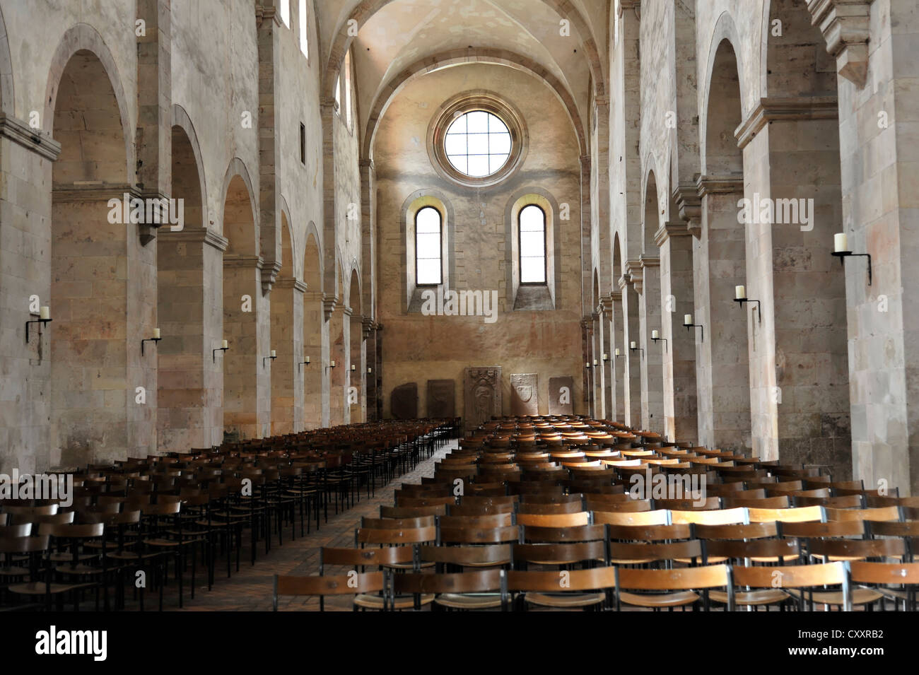 Basilica, abbey church, founded in 1136, Eberbach monastery, Eltville ...