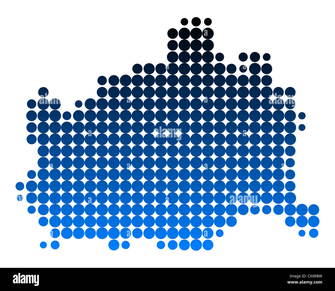 Map of Vienna Stock Photo - Alamy