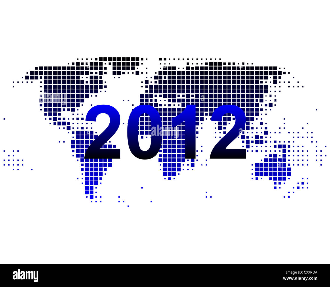 World map 2012 Stock Photo - Alamy