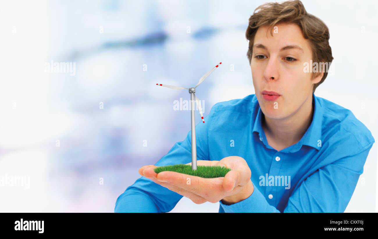 People wind turbine models hi-res stock photography and images - Alamy