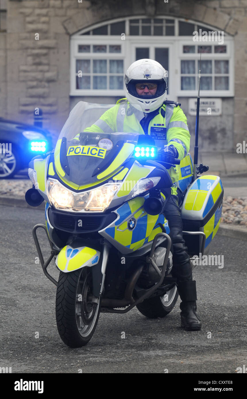 Police motorcyclists in Britain UK Stock Photo - Alamy
