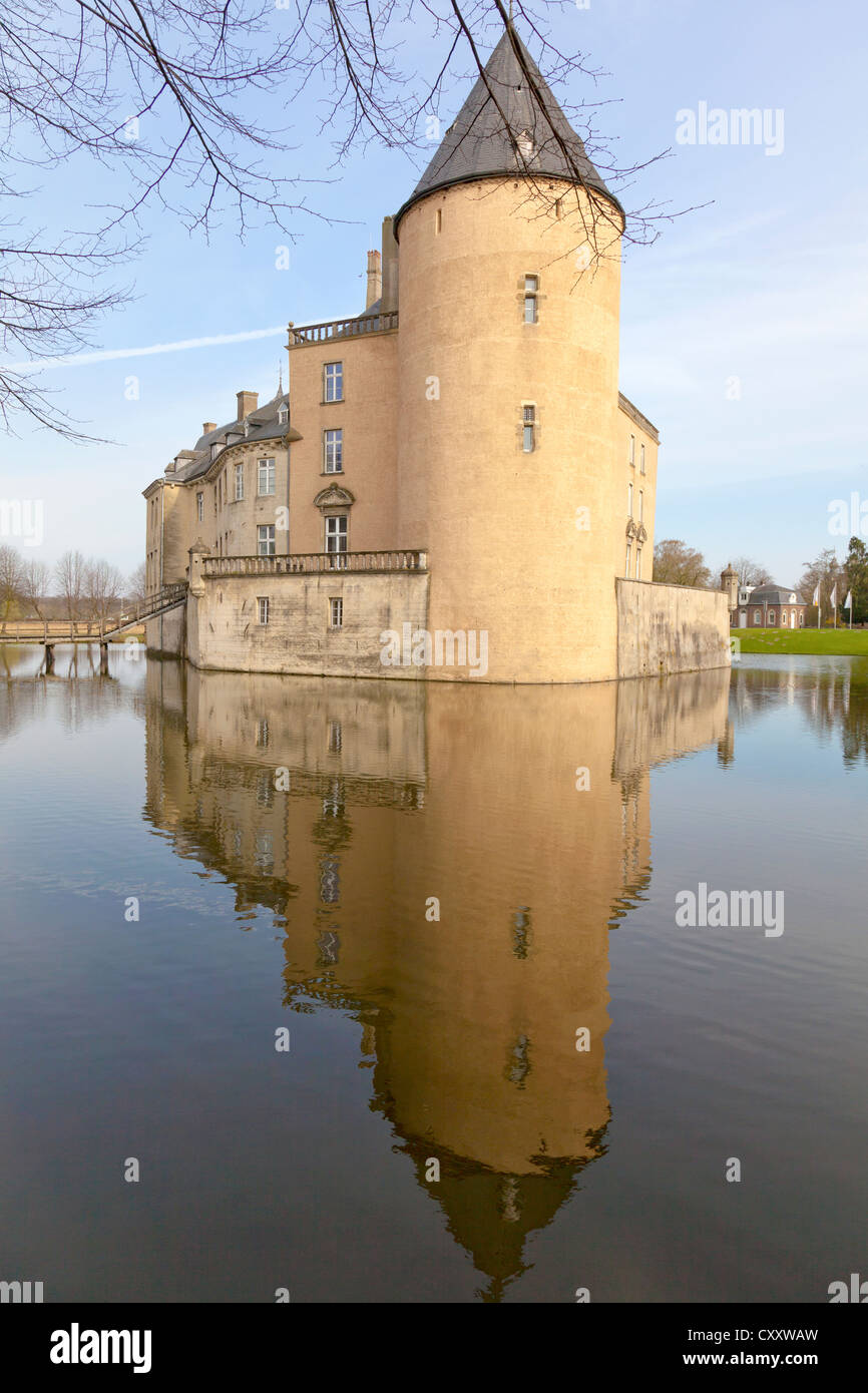 Wasserburg Gemen, a moated castle, Muenster, North Rhine-Westphalia ...