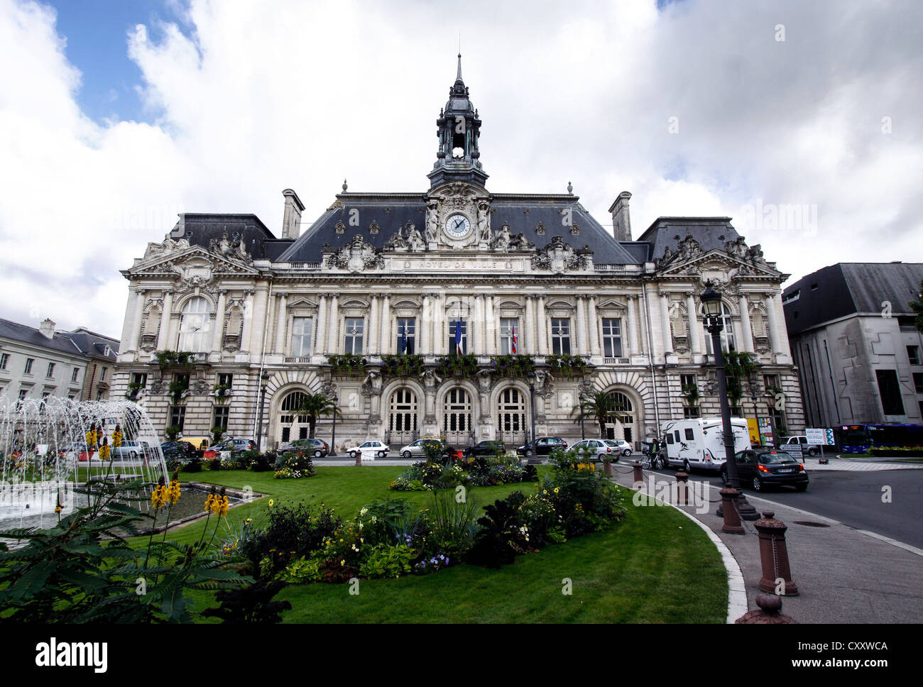 Hotel de Ville, town hall of Tours, France, Europe Stock Photo - Alamy