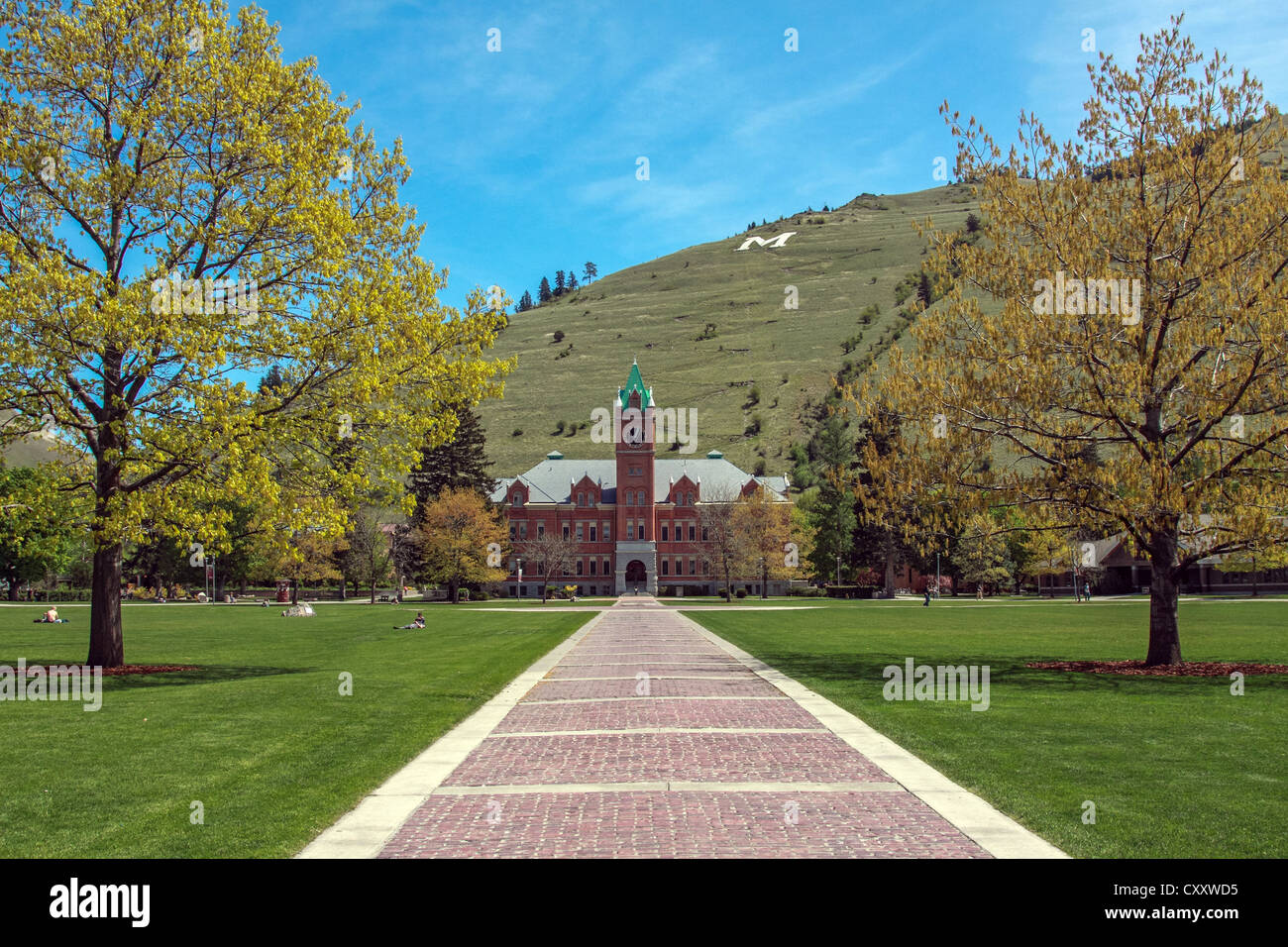 Campus scenes and buildings at the University of Montana in Missoula ...