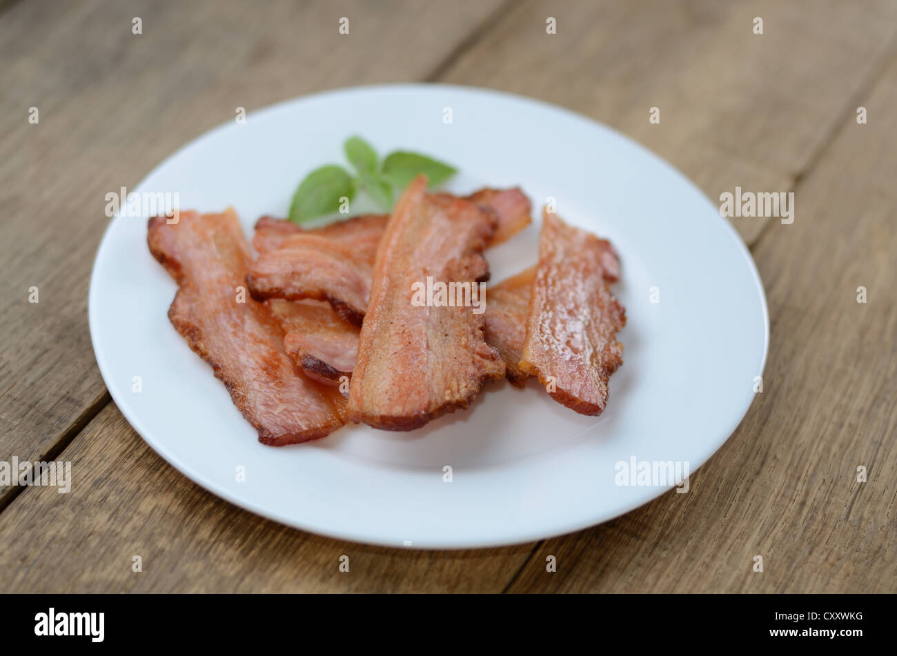 Fried bacon strips on hi-res stock photography and images - Alamy