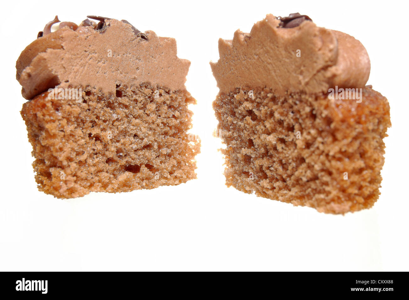 Single Cupcake Cut In Half