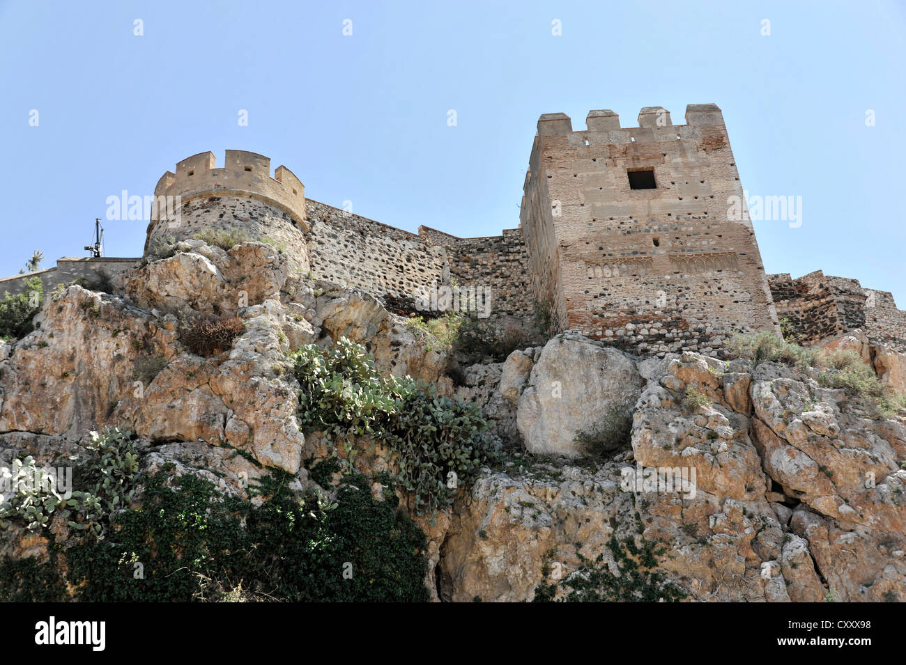 Moorish castle of Salobrena, Costa del Sol, Andalusia, Spain, Europe ...