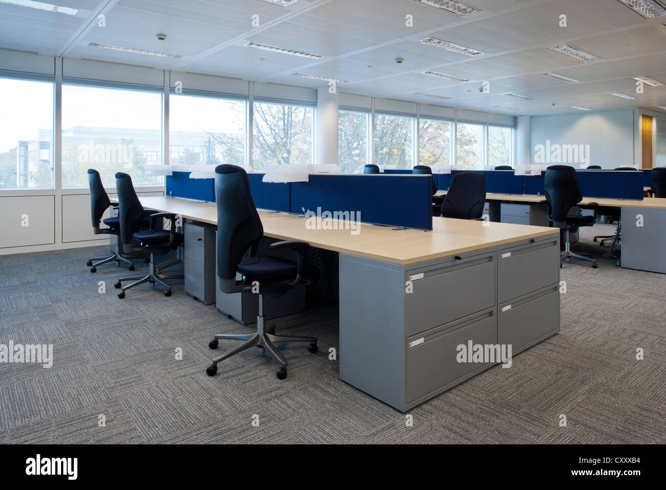 Commercial office interior Stock Photo - Alamy