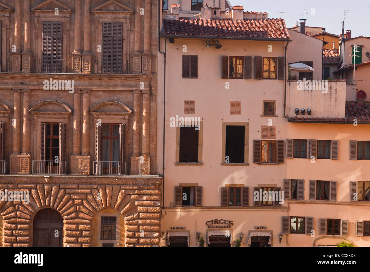 Typical building facade in Florence, Italy Stock Photo - Alamy