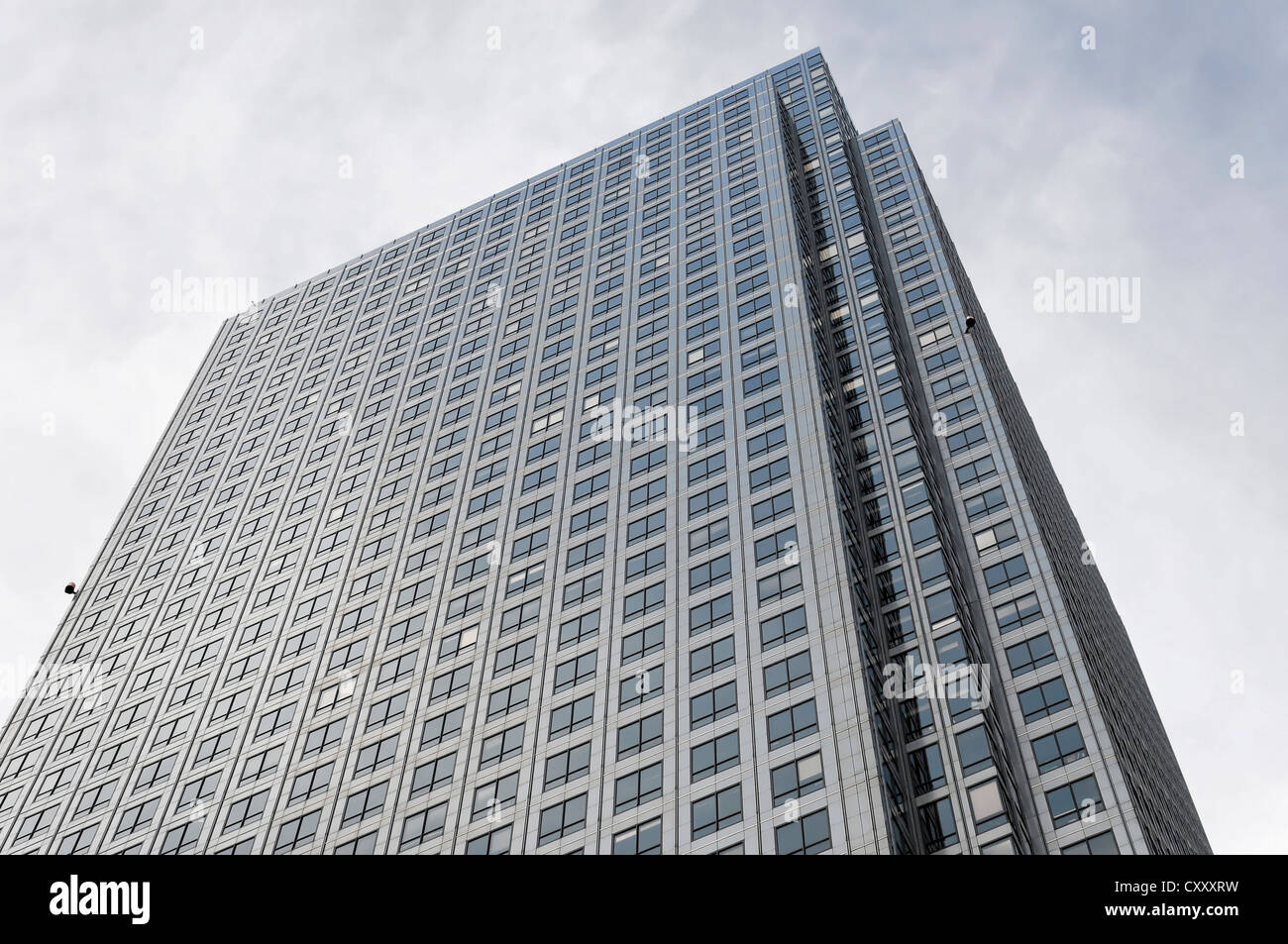 Facade of the 50-story office tower, Canary Wharf Tower, One Canada ...