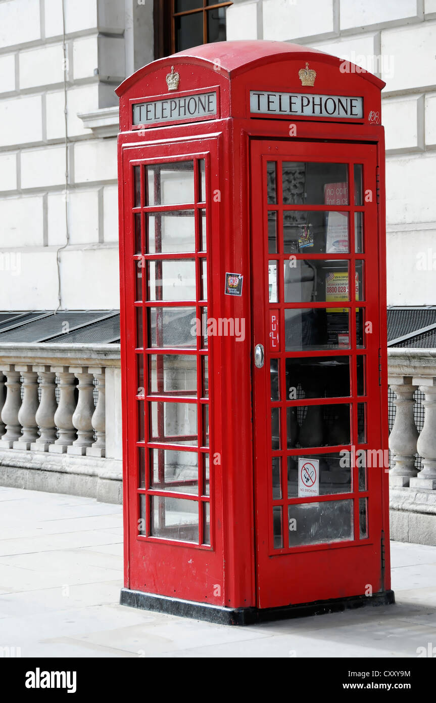 Red telephone box in the City of London, London, England, United ...