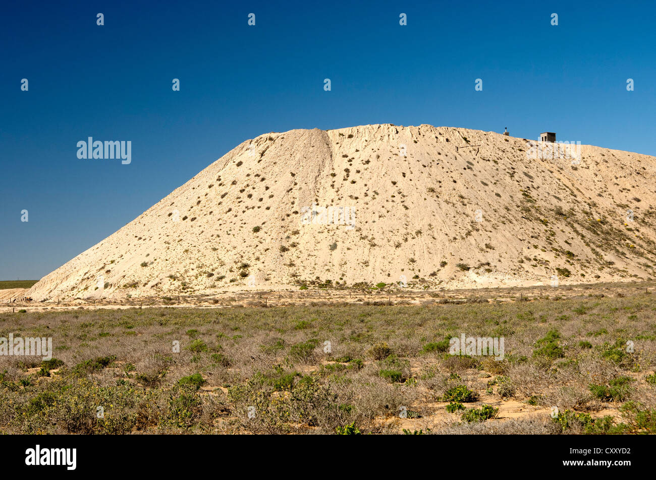 Slag heap of a diamond mine, Muisvlak, Northern Cape province, South ...