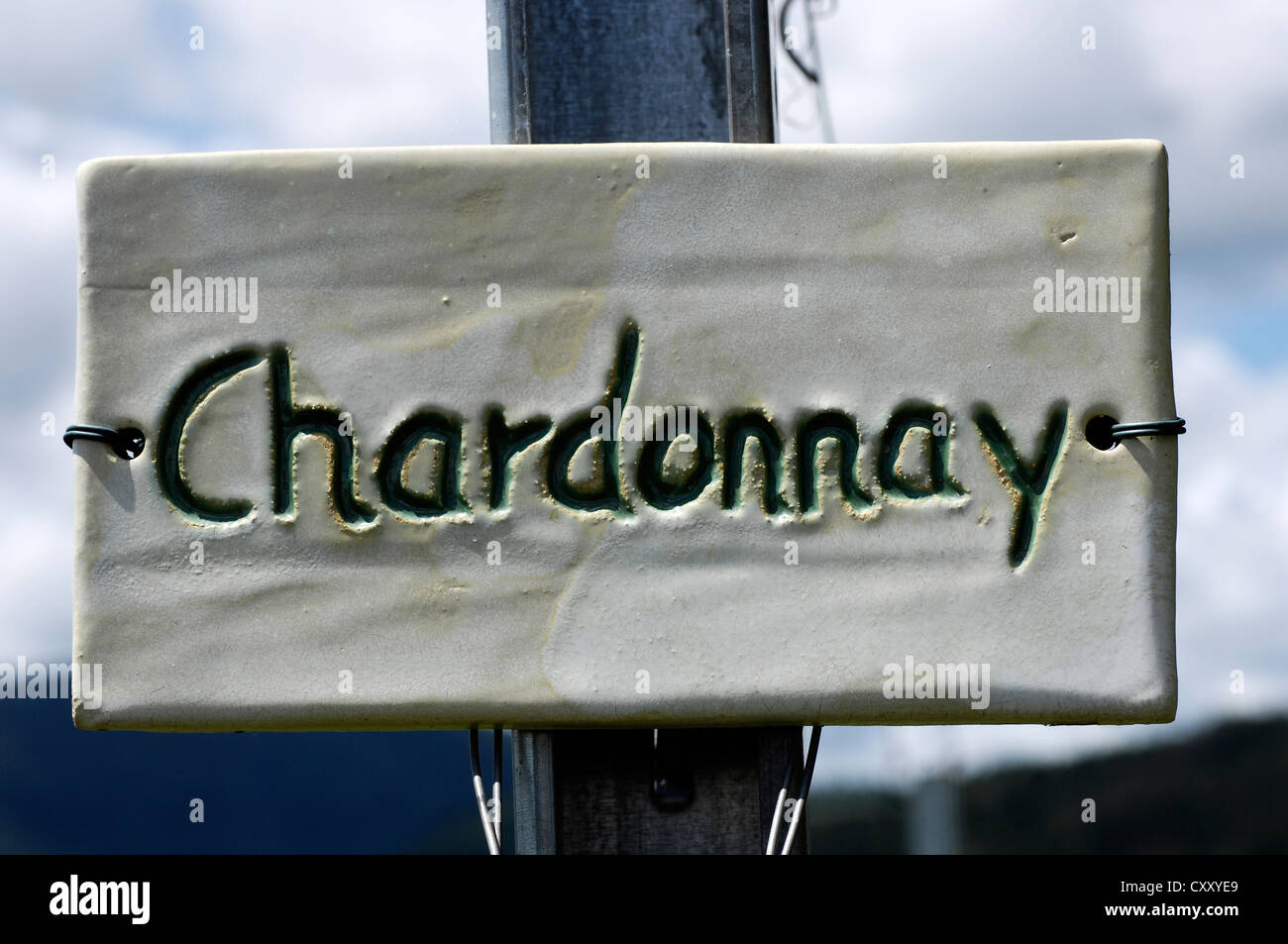 Chardonnay sign hi-res stock photography and images - Alamy