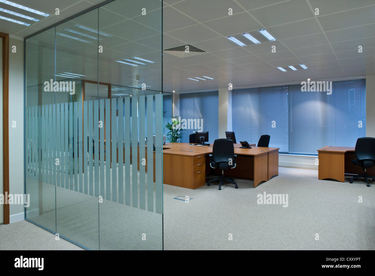 Commercial office interior Stock Photo - Alamy
