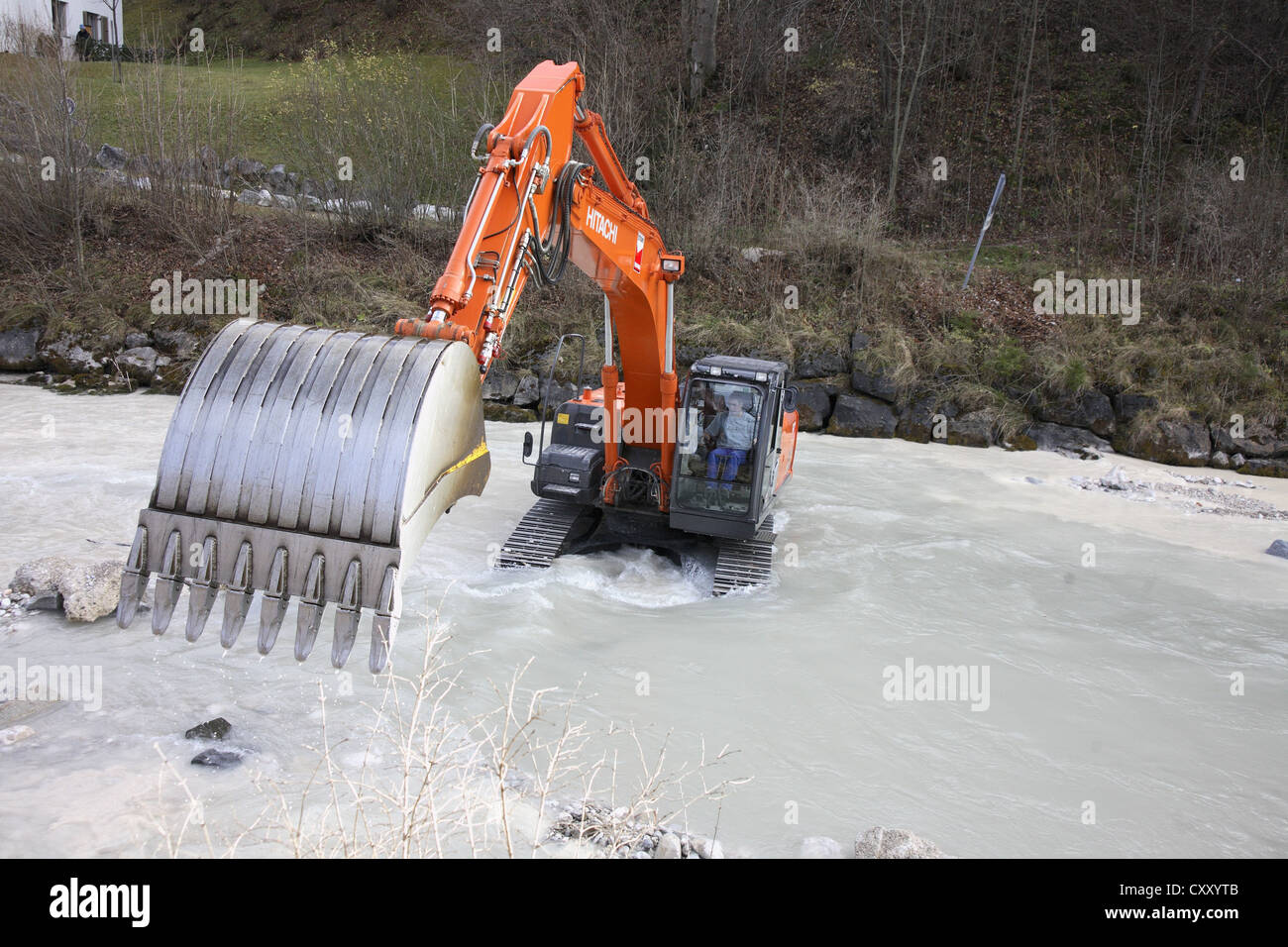 Excavator and river hi-res stock photography and images - Alamy
