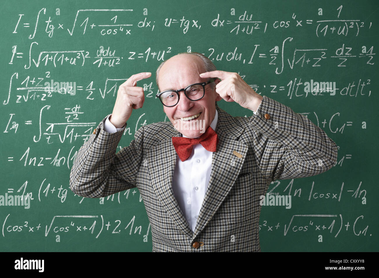 Professor, teacher, blackboard, mathematic formulas, equations ... Professor, teacher, blackboard, mathematic formulas, equations ...