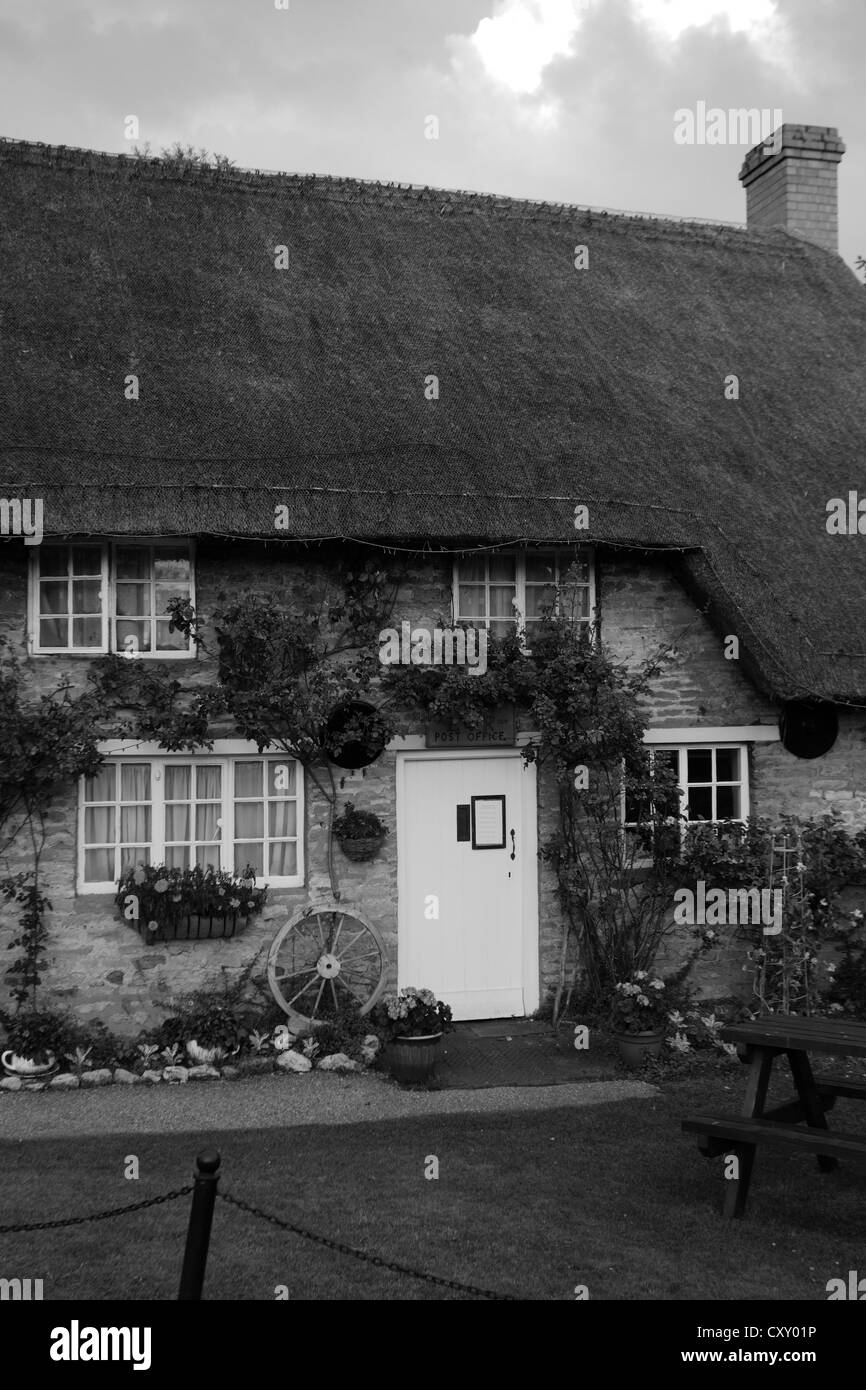 Old post office cottage Black and White Stock Photos & Images - Alamy