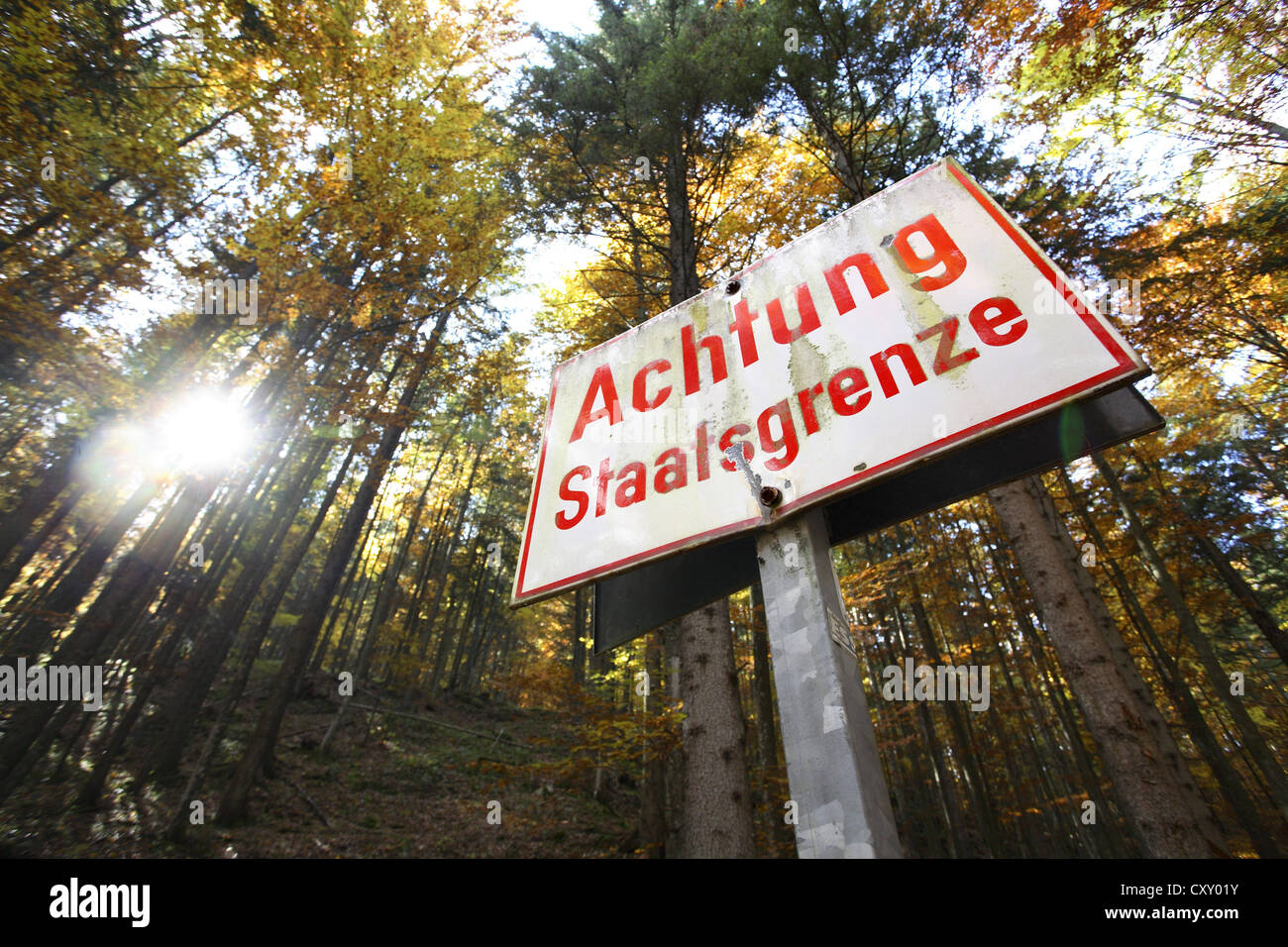Achtung staatsgrenze hi-res stock photography and images - Alamy