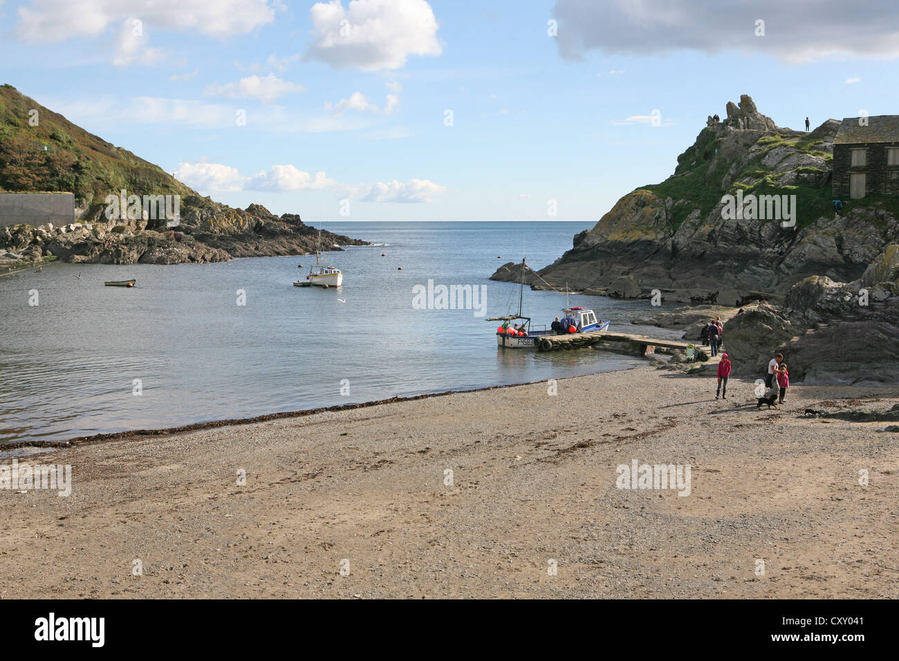 The ancient fishing village of Polperro Cornwall England Stock Photo ...