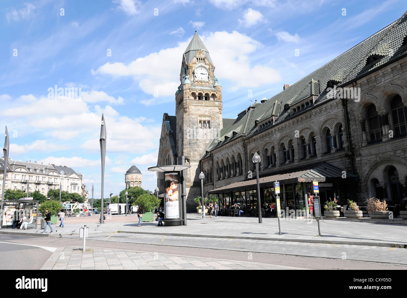 Station of Metz, Gare de Metz-Ville, built 1905-1908, Metz, Lorraine ...