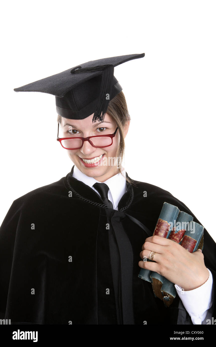 University graduate wearing a graduation cap Stock Photo - Alamy