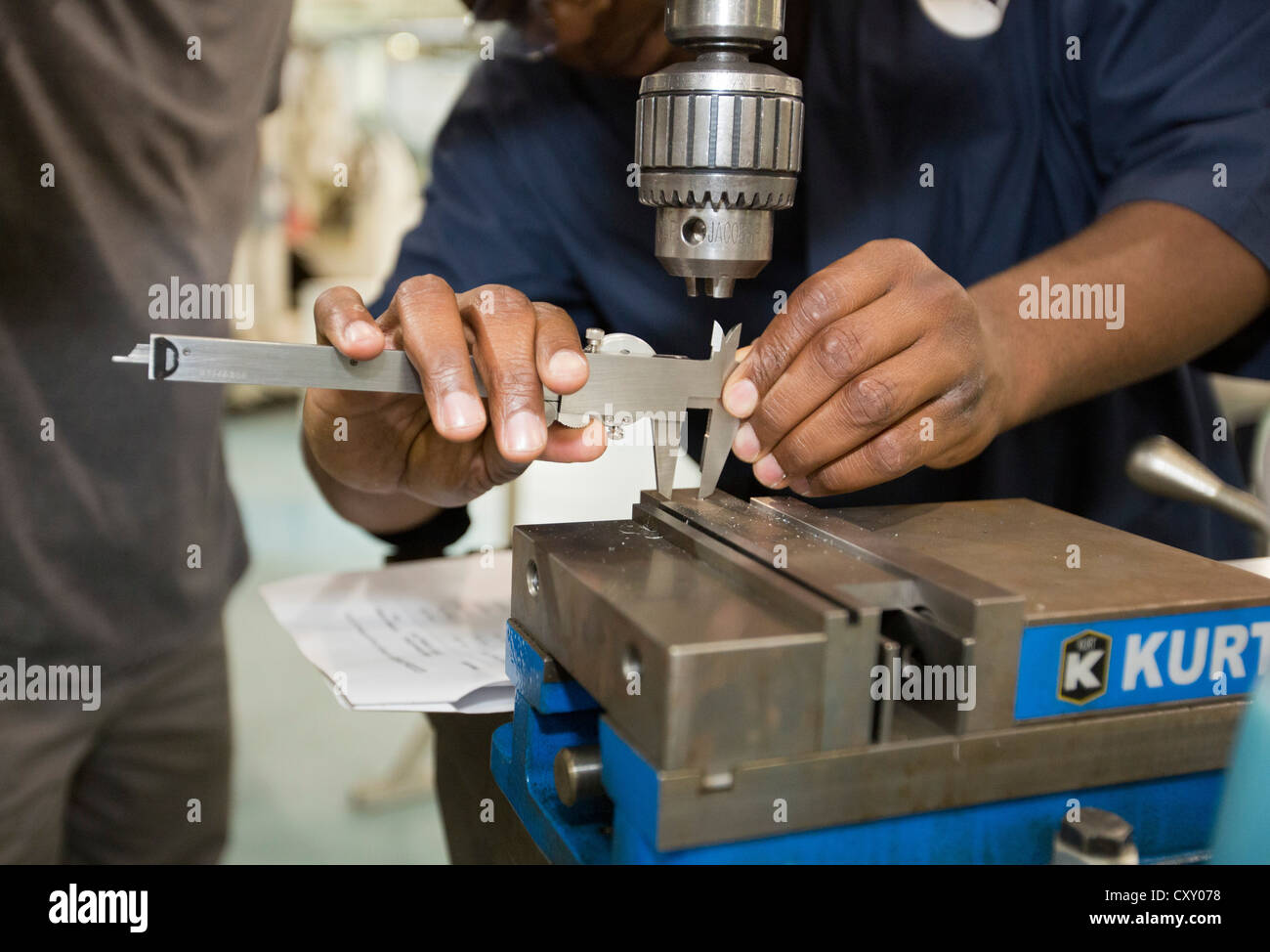 Job Training at Detroit's Machinist Training Institute Stock Photo - Alamy