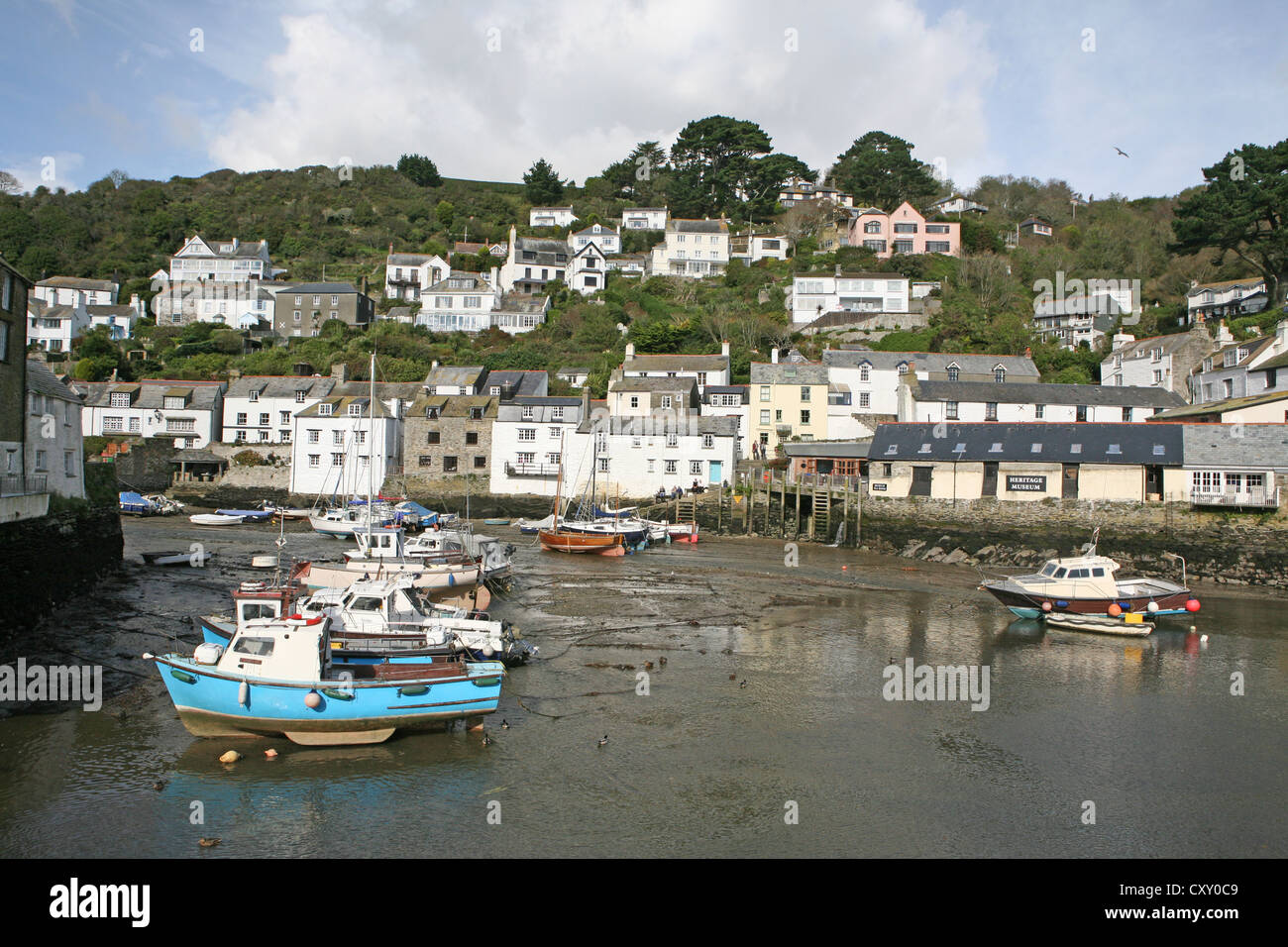 The ancient fishing village of Polperro Cornwall England Stock Photo ...