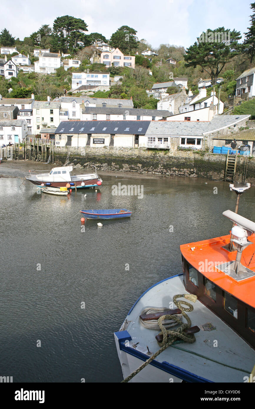 The ancient fishing village of Polperro Cornwall England Stock Photo ...