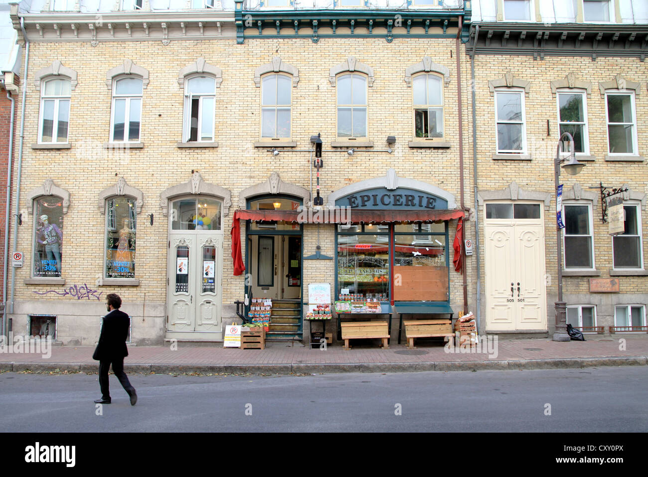 Quebec City Convenience Store Stock Photo - Alamy