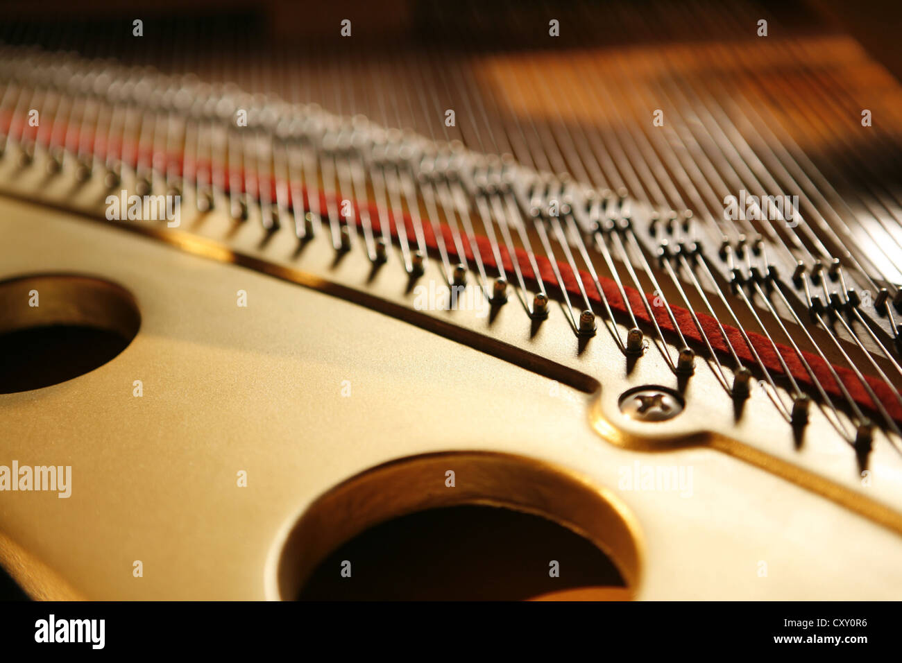 Strings of a piano Stock Photo - Alamy