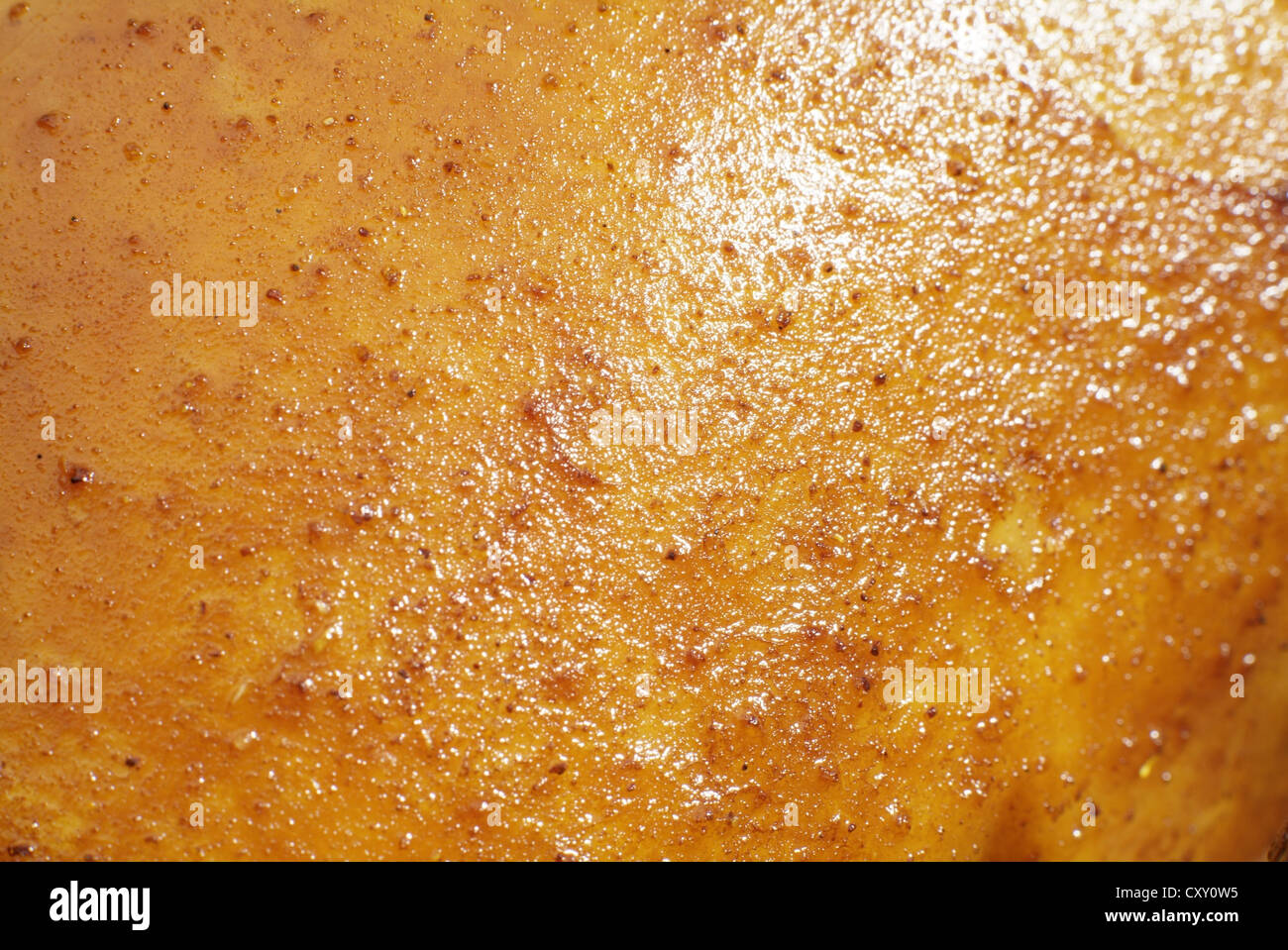 Roast chicken, fried, detail view of skin Stock Photo - Alamy