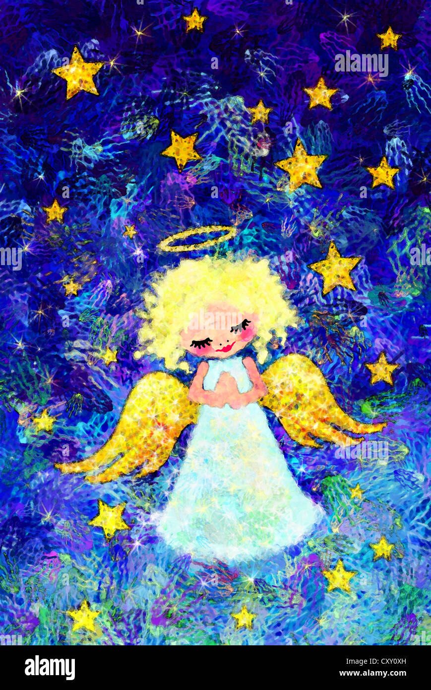 Angel illustration hi-res stock photography and images - Alamy