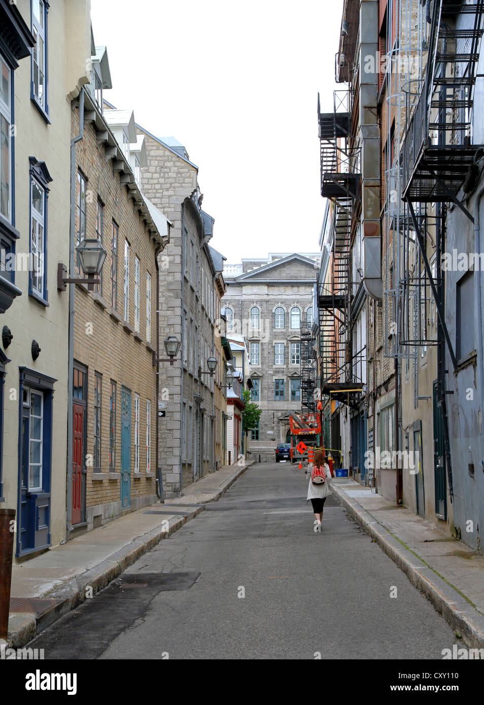 Quebec City Street Stock Photo - Alamy