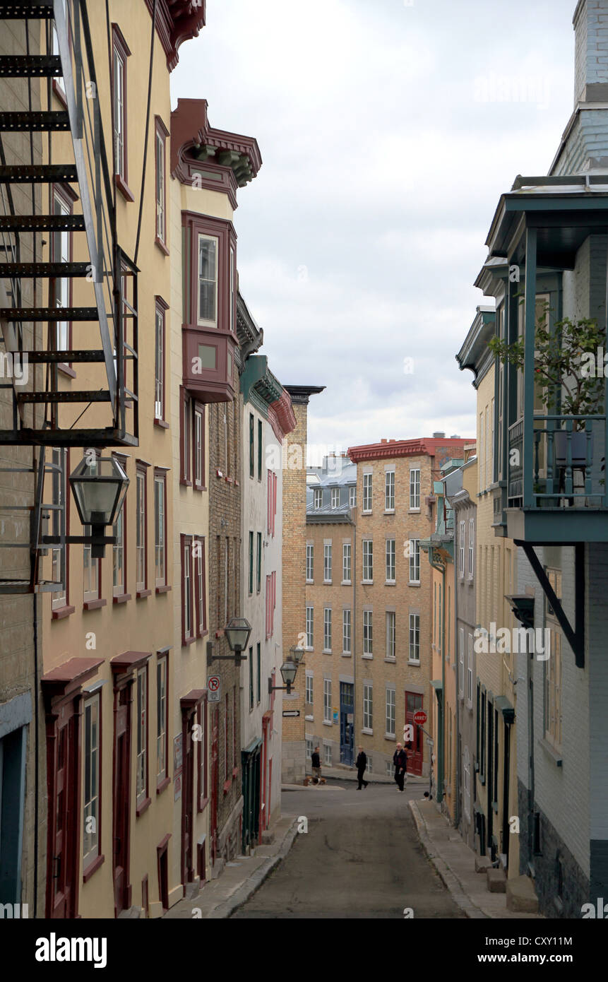 Quebec City Street Stock Photo - Alamy