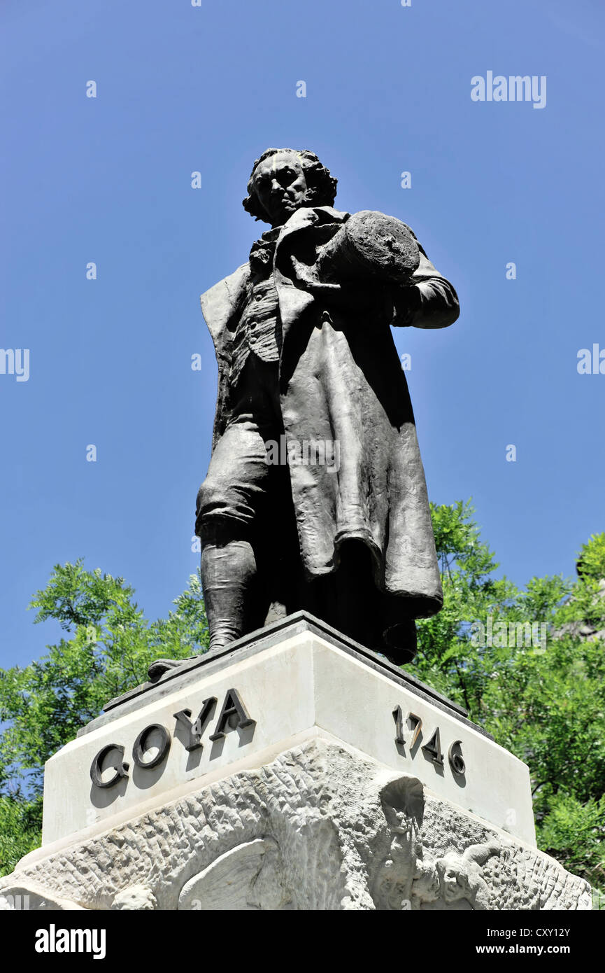 Francisco de Goya monument, Puerta Alte de Goya entrance, Museo del ...