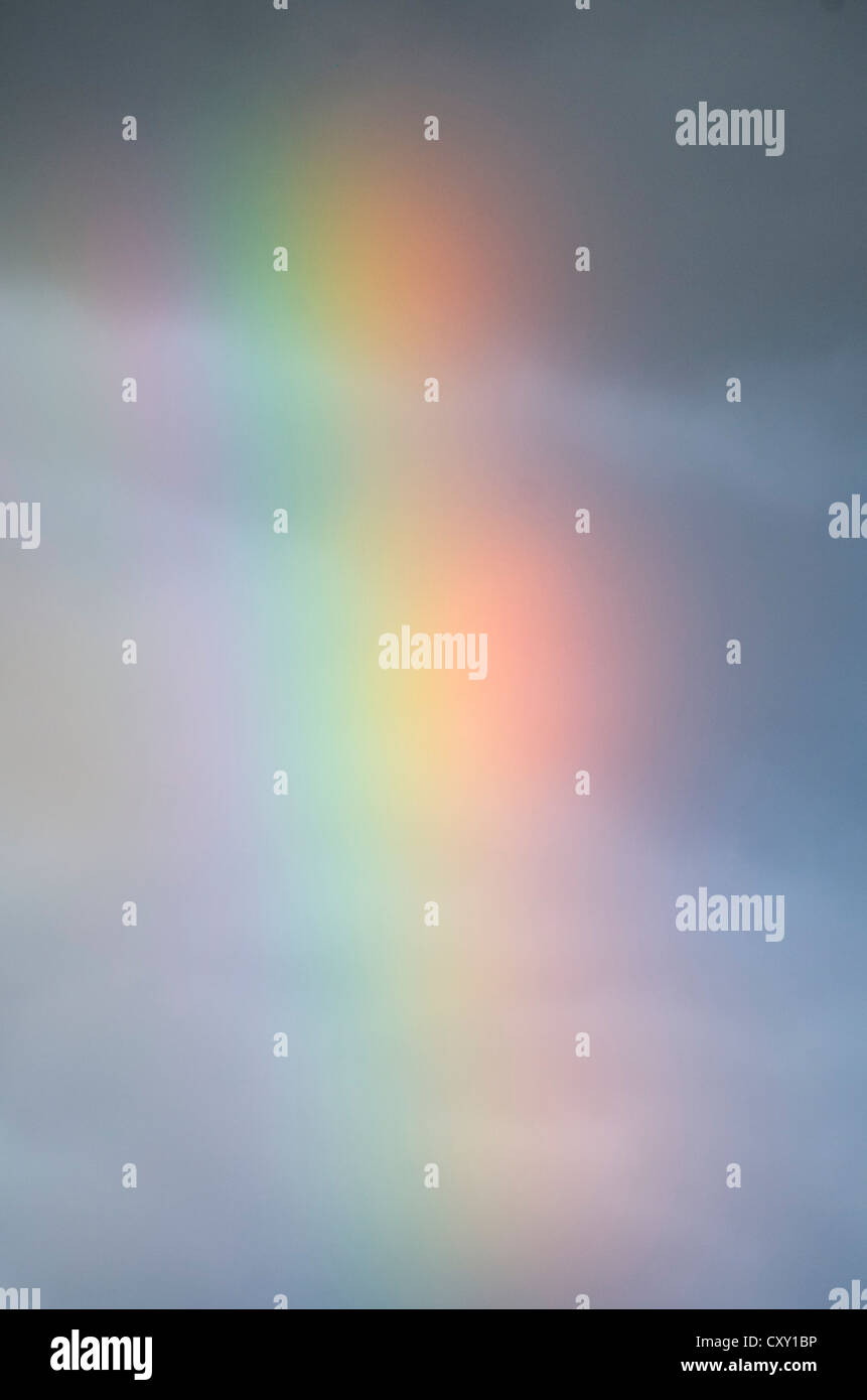 Segment of a rainbow in the evening sky Stock Photo - Alamy