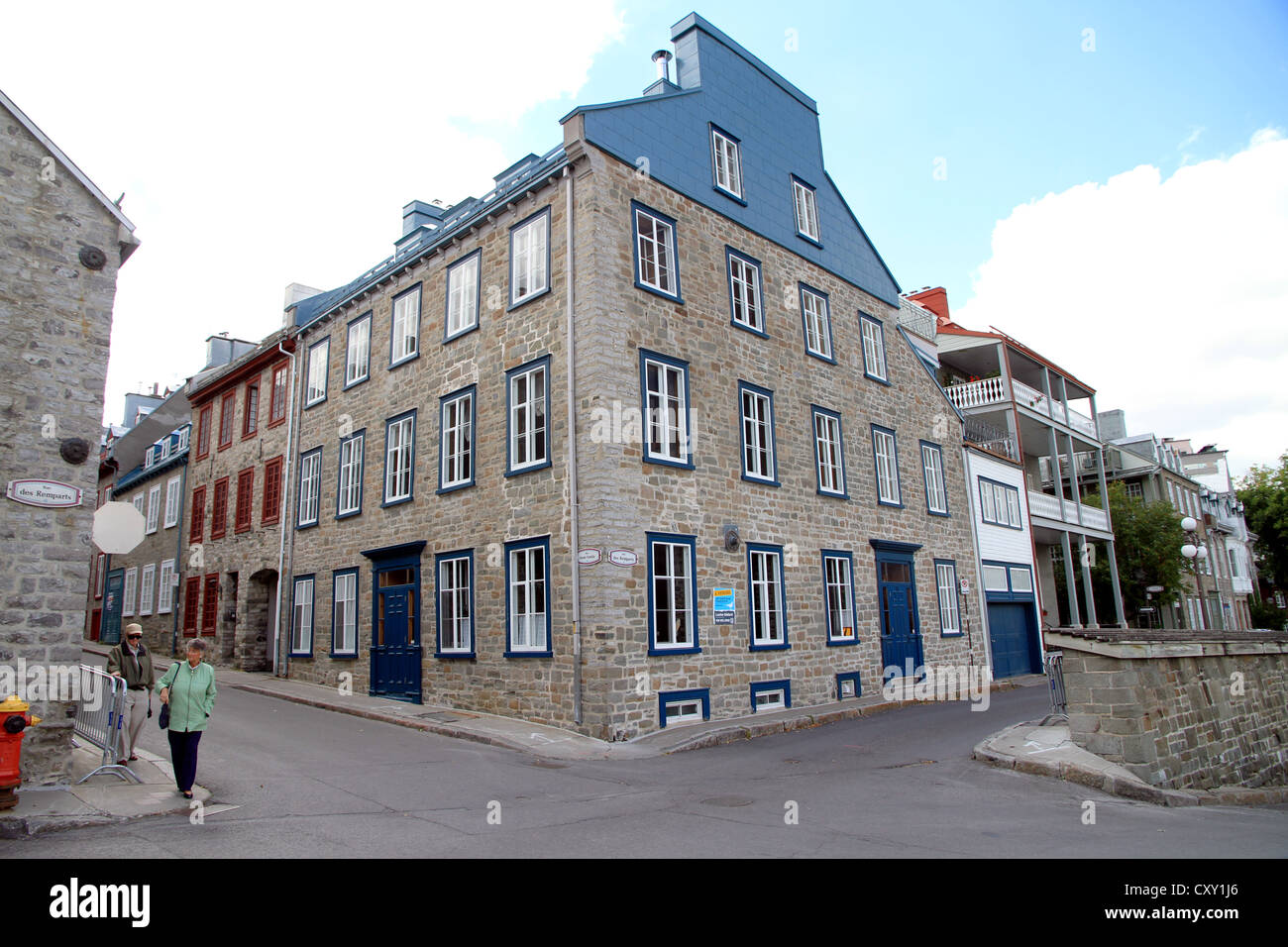 Quebec City Street Stock Photo - Alamy