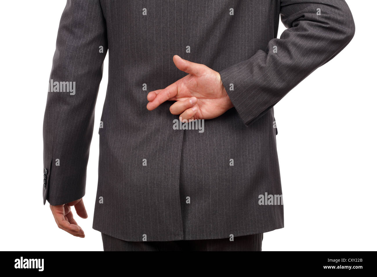 One hand two crossing fingers hi-res stock photography and images - Alamy