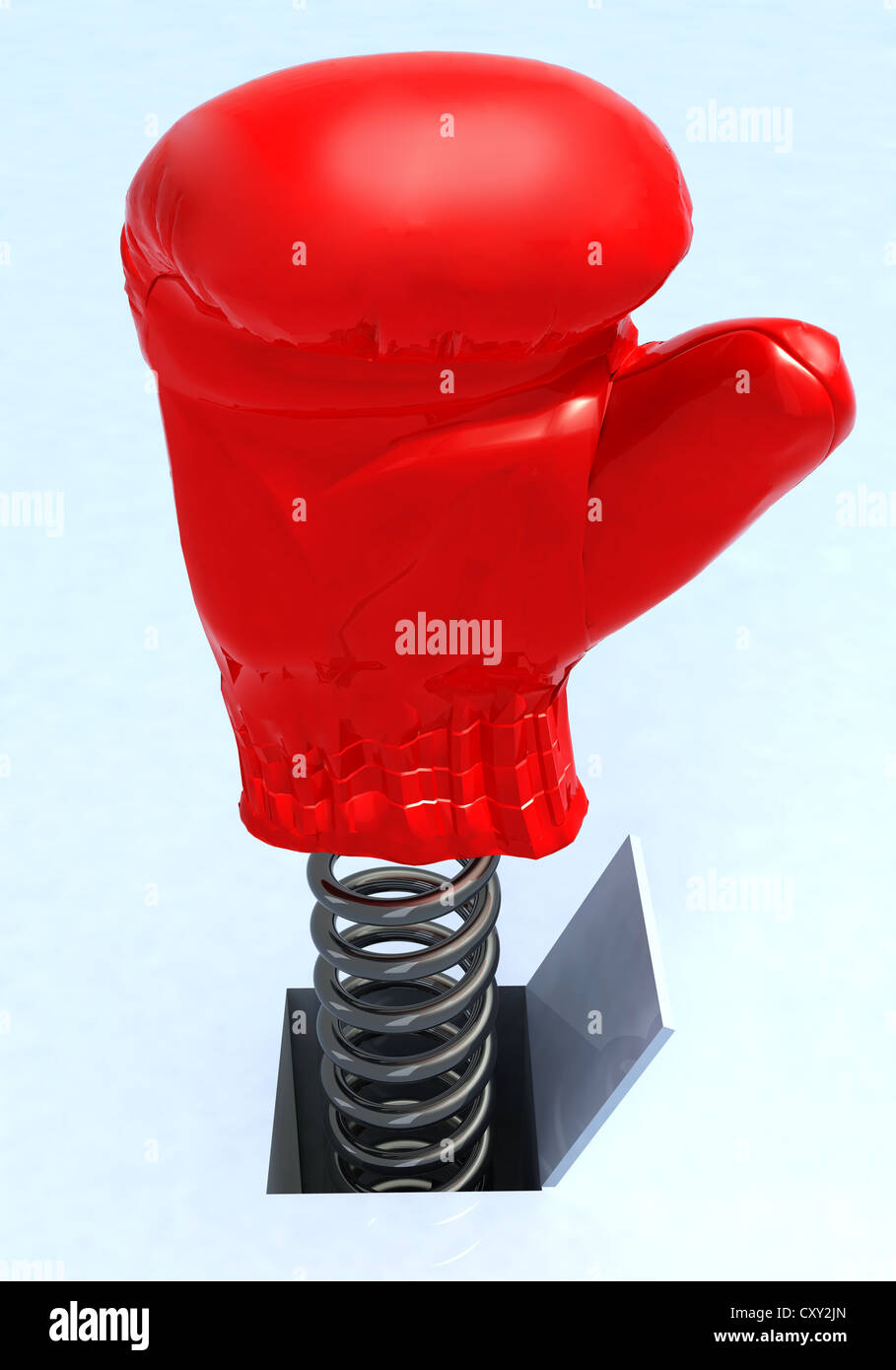 Boxing glove spring coming out hi-res stock photography and images - Alamy