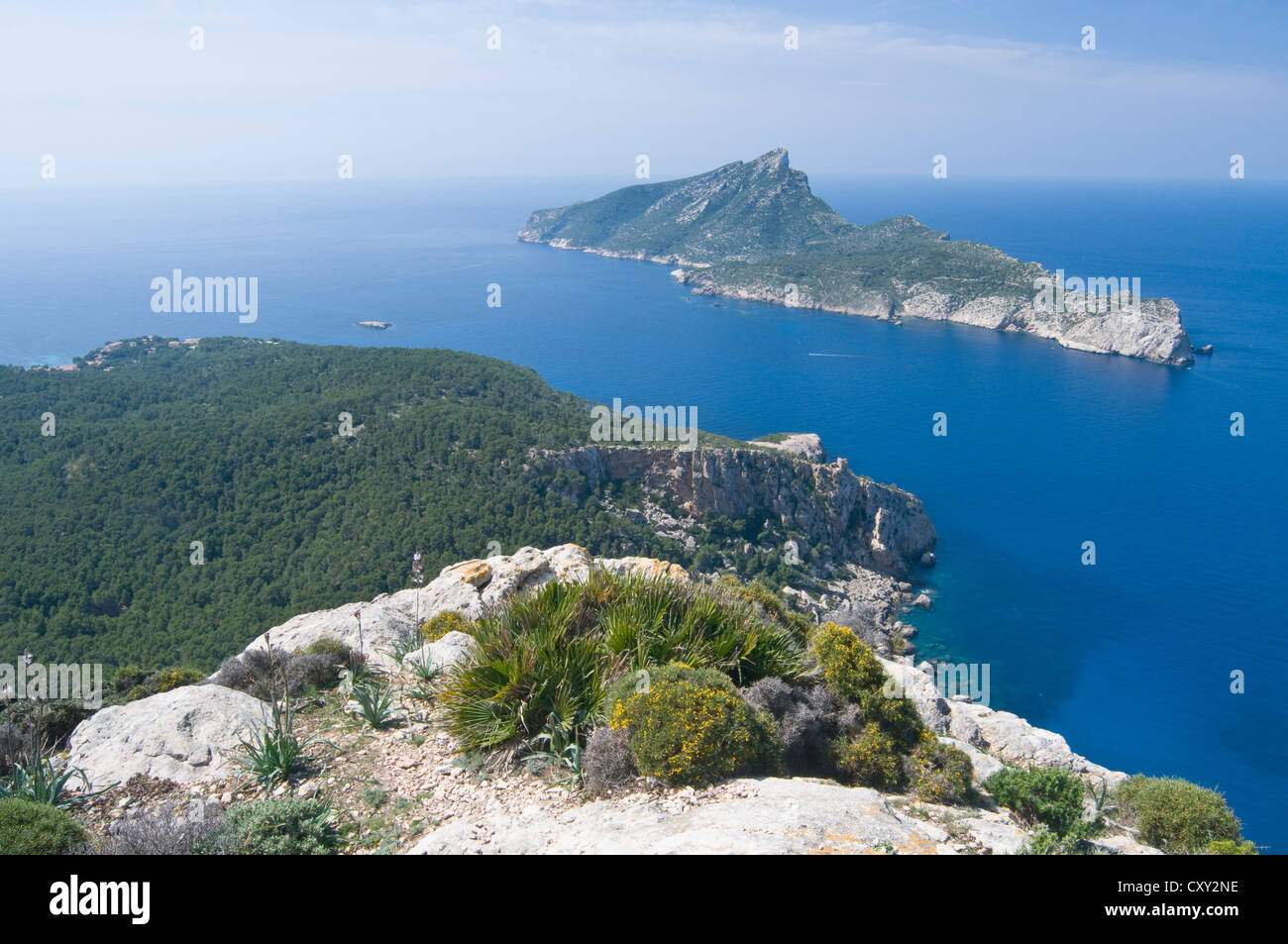 View towards Dragonera Island, Majorca, Spain, Europe Stock Photo - Alamy