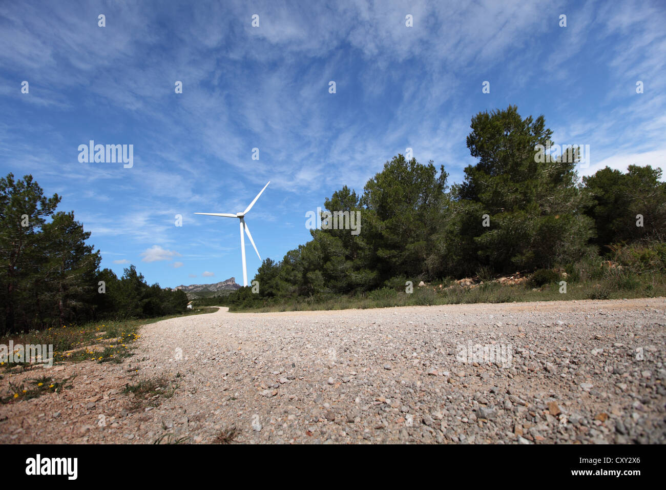 Wind turbines farm in spain Stock Photo - Alamy