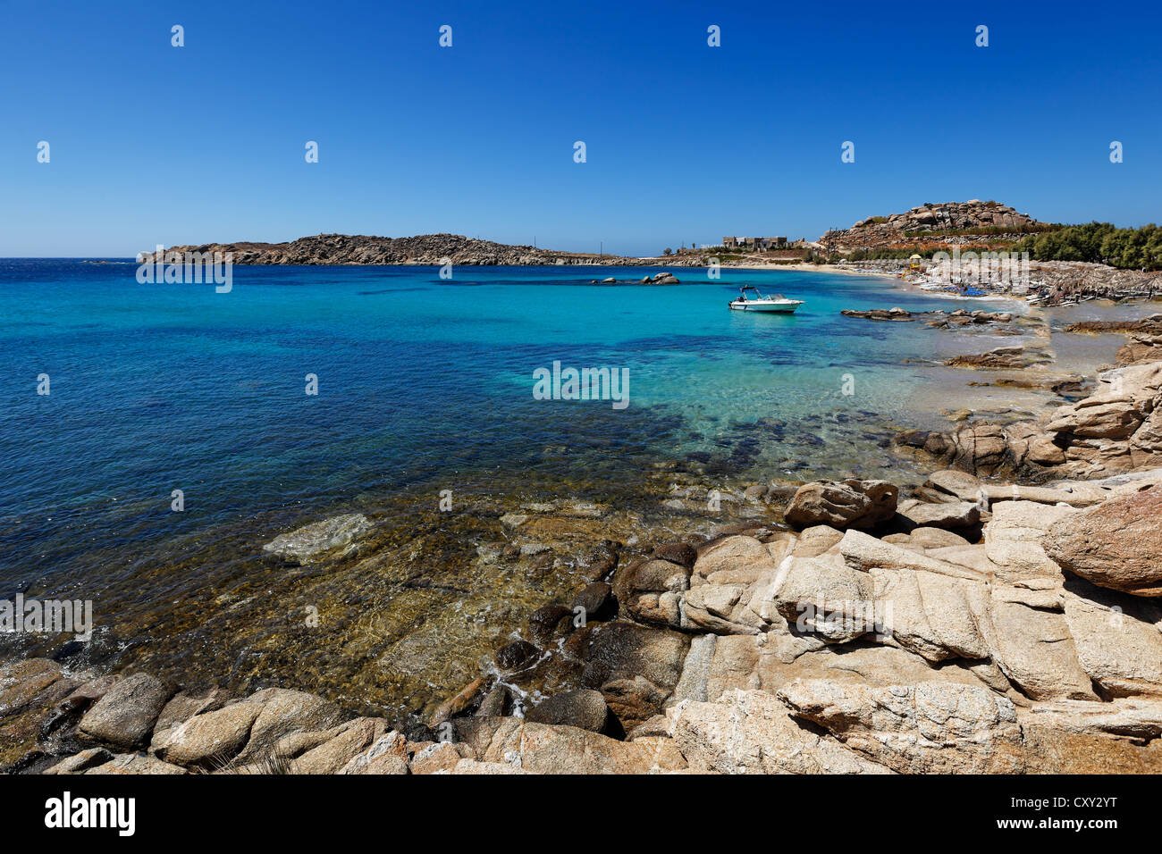 Paraga is the most exotic beach in Mykonos, Greece Stock Photo - Alamy
