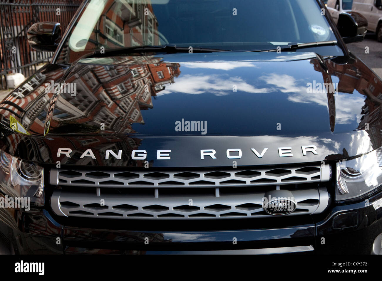 Detail of Range Rover Evoque car, London Stock Photo - Alamy