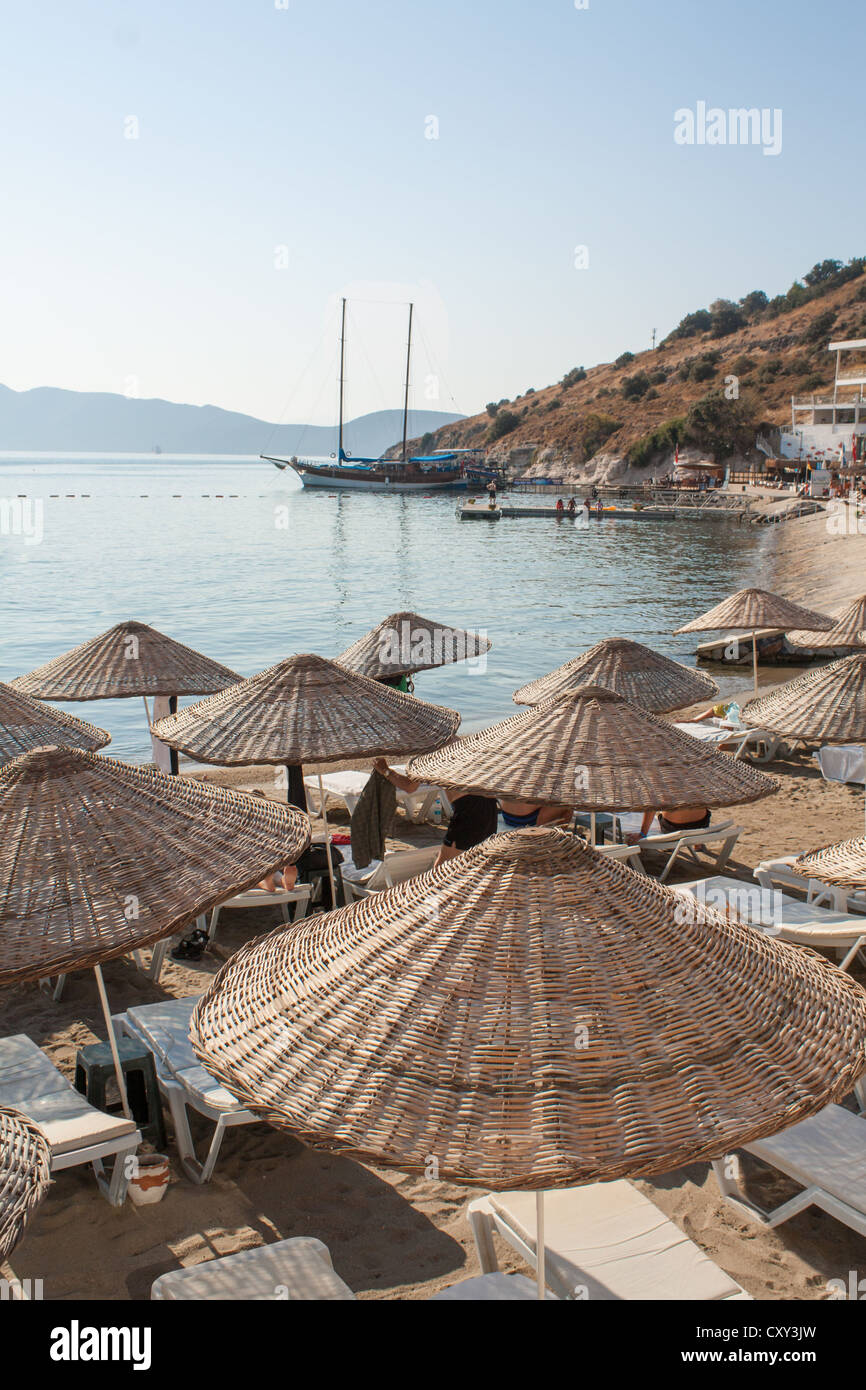 Beach in Bodrum, Turkey Stock Photo - Alamy