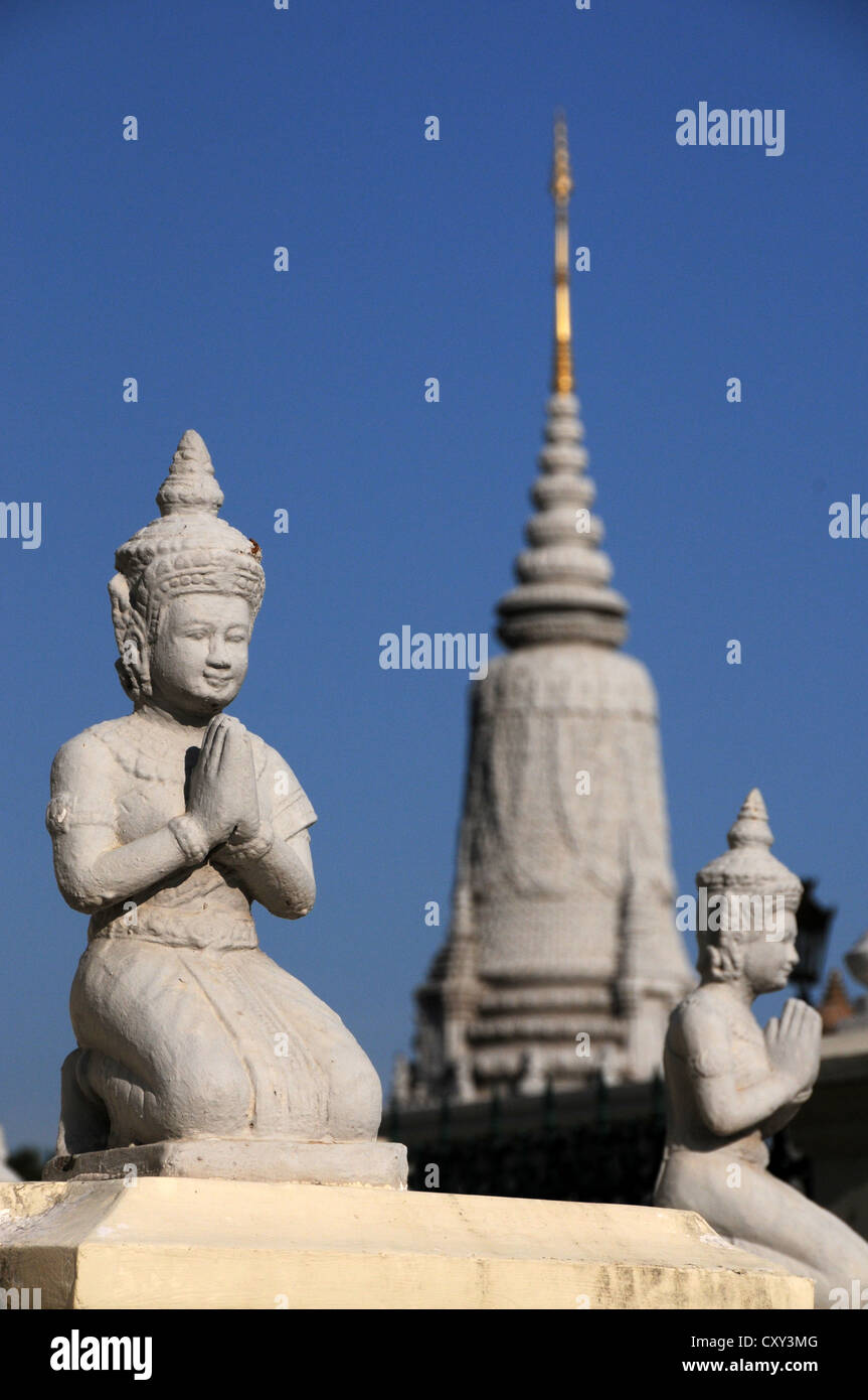 Buddha Statue, Silver Pagoda, Phnom Penh, Cambodia, Asia Stock Photo ...