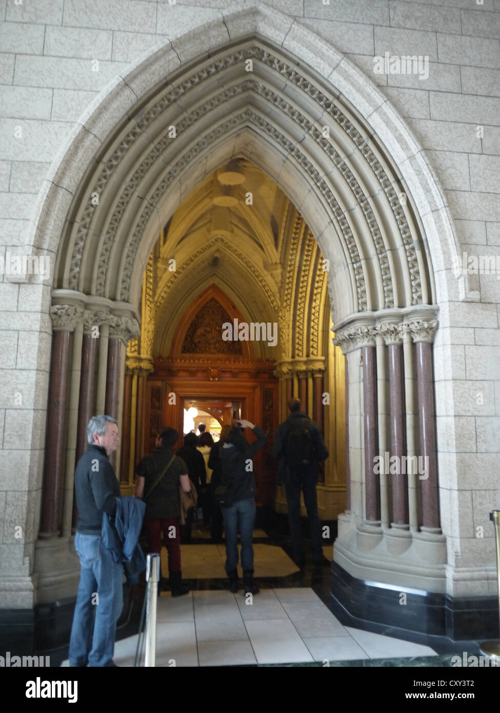 parliament hill library entrance ottawa Stock Photo - Alamy
