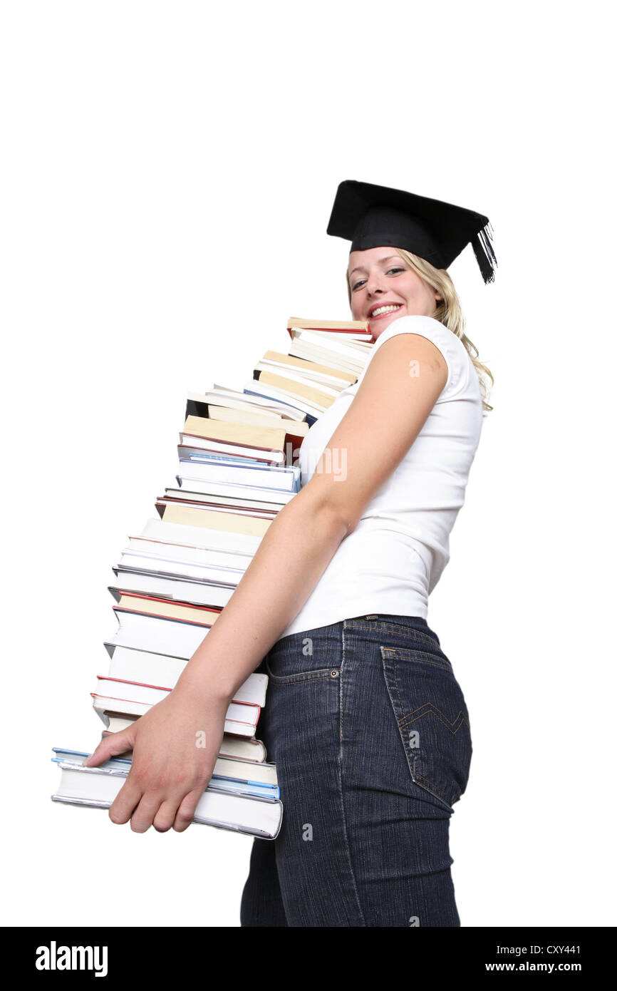 Diploma graduation cap books hi-res stock photography and images - Alamy