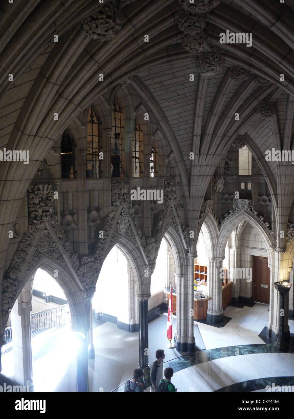 ottawa peace tower interior parliament hill Stock Photo - Alamy
